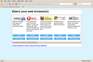 The Windows Browser Choice screen, 2 weeks in | From Åkerö
